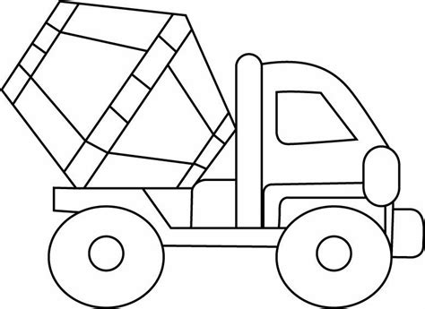 Coloriage Coloriages véhicule Camion 07 10 Doigts