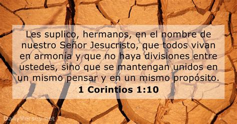 1 Corintios 1 10 Versículo de la Biblia DailyVerses net
