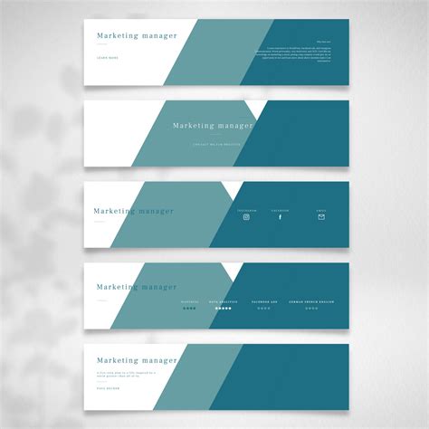 Green Blue Linkedin Banner Template Linkedin Profile Background