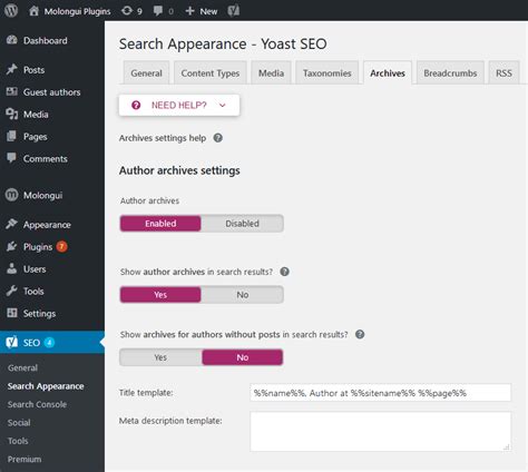 author page redirecting to homepage help center