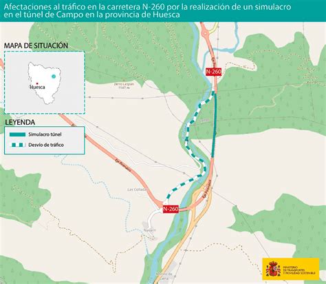 Afectaciones al tráfico en la carretera N 260 por la realización de un