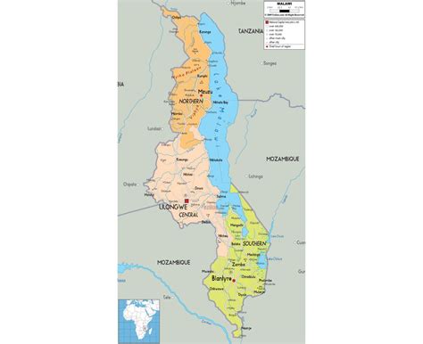 Maps Of Malawi Collection Of Maps Of Malawi Africa Mapsland