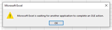 C Mo Solucionar El Error Excel Espera Acci N Ole Automate Excel