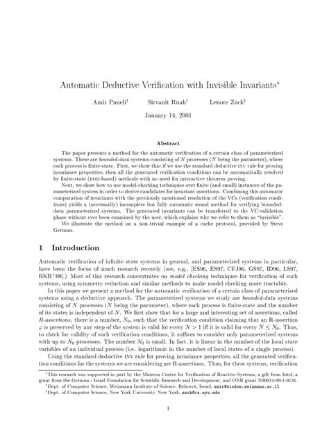pdf automatic deductive verification with invisible invariants