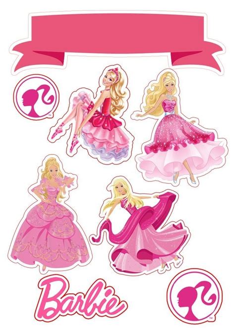 Printable Barbie Cake Toppers