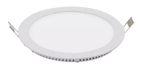 Panel Plafon De Embutir Led 18w Redondo Fria Calida Pack X5 Mebuscar