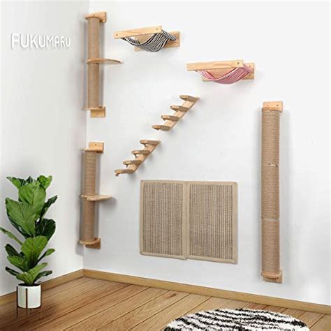 FUKUMARU Cat Hammock Wall Mounted Large Cats Shelf Modern Beds And