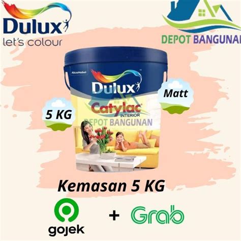 Jual Cat Tembok Dulux Catylac Interior Kg Ready Mix Terlaris Shopee