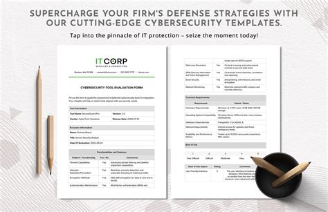 Cybersecurity Tool Evaluation Form Template In Word PDF Google Docs