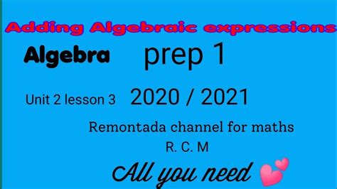 adding and subtracting algebraic expressions youtube