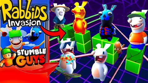TODAS AS SKINS DOS RABBIDS NO STUMBLE GUYS YouTube