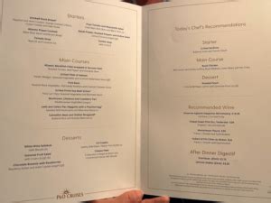 P O Arvia Restaurants Guide With Menus Cruise Mummy