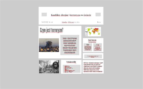 Konflikty zbrojne i terroryzm na świecie by Agnieszka Gmaj