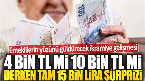 Emeklilerin yüzünü güldürecek ikramiye gelişmesi Emekliye 4 bin TL mi