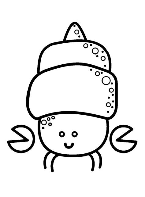 Cangrejo Ermita O Para Colorear Y Pintar Im Genes Para Dibujar Gratis