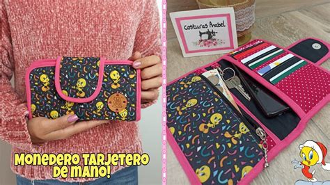 Cómo hacer un monedero de tela Monedero tarjetero Patrones gratis