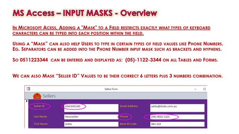 Input Mask Validations Passy World Of ICT