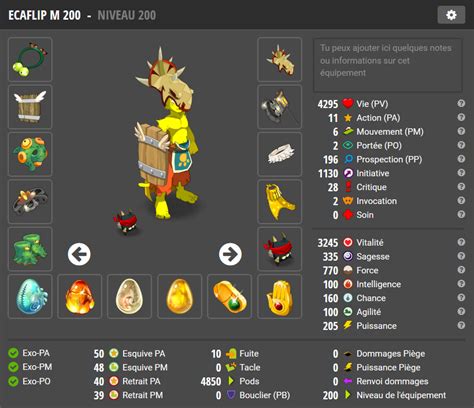 Kolizeum DOFUS Stuff Ecaflip Terre Do Pou Lvl 200 Par Dofla Breakflip