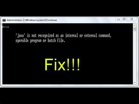 How To Fix Minecraft Java Error Java Is Not Recognized As An
