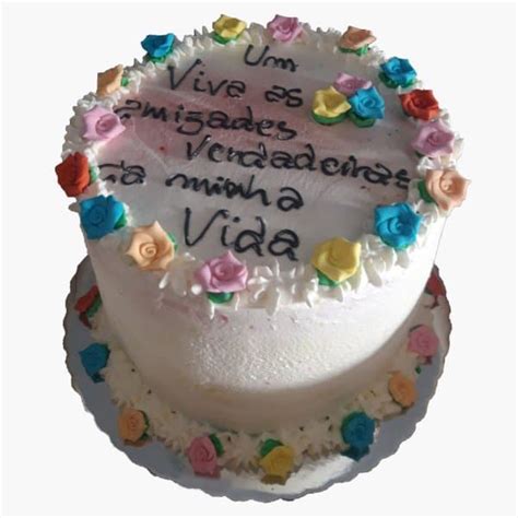 Bolo Branco Flores Variadas Entrega Em 6h ChefPanda