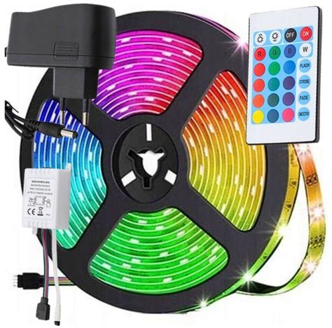 Ta Ma Led Smd Wodoodporna Kolorowa Rgb M Ledy Pilot Zasilacz