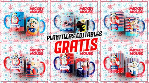 Plantillas Mickey Mouse Halloween Para Sublimar En Taza Mickey
