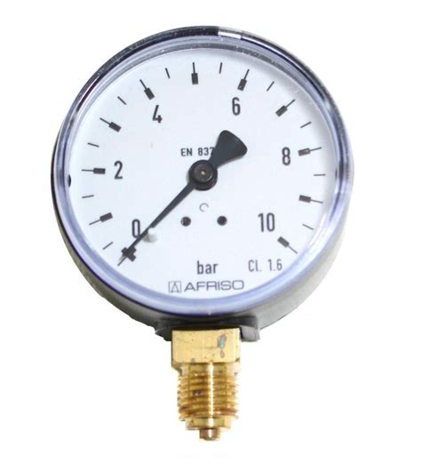 Afriso Rohrfedermanometer Industrie Radial 63mm DN8 1 4