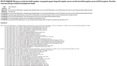 Birt Viewer Not Runable Error Javax Servlet Servletexception