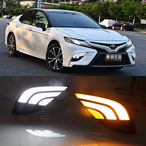 For Toyota Camry Car Led Drl Daytime Running Lights Fog