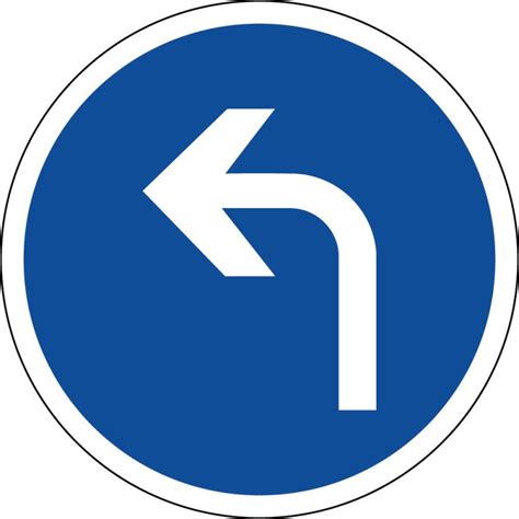 Panneau B21e Direction obligatoire à droite ou à gauche