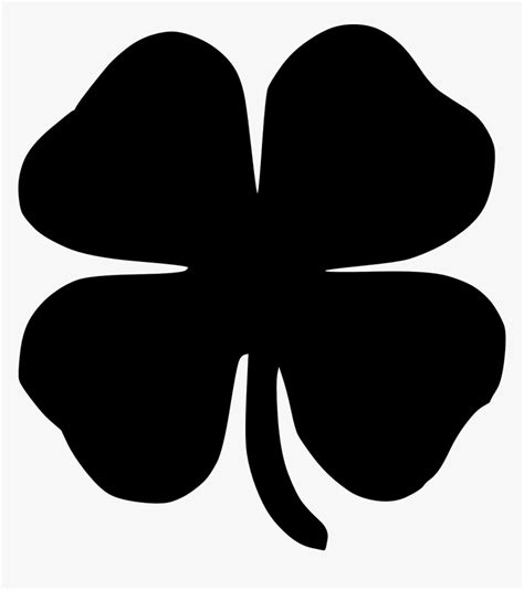 Four Leaf Clover Clip Art Black And White Manga