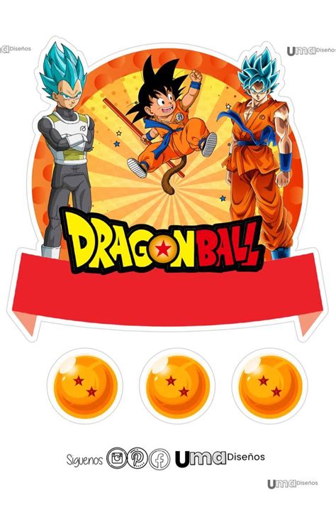 Dragon Ball Toppers Para Tartas Tortas Pasteles Bizcochos O Cakes