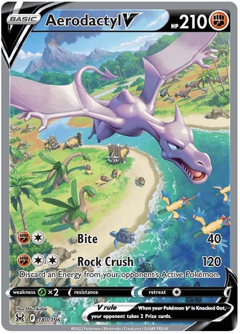 Aerodactyl V Lost Origin 180 Pokemon Card