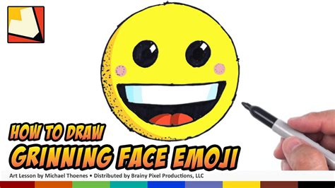 How To Draw Grinning Face With Smiling Eyes Emoji Step By Step Images