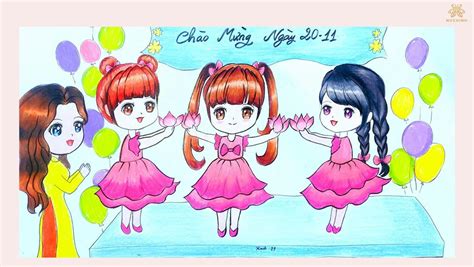 Top 40 mẫu ảnh vẽ 20 11 ngày Nhà giáo Việt nam ý nghĩa nhất DYB