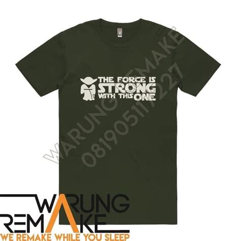 Jual KAOS TSHIRT BAJU COMBED 30S DISTRO STAR WARS JEDI THE FORCE IS