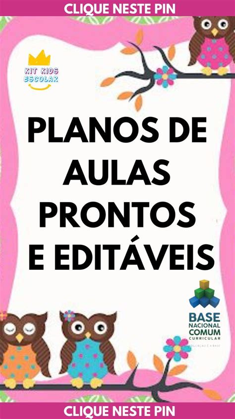 Planos De Aulas E Atividades Edit Veis Bncc Para Professores