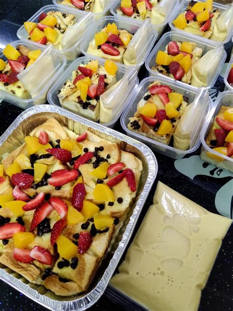 Resepi Puding Roti Sos Kastard Paling Mudah Mewah Dengan Buah Tak Muak