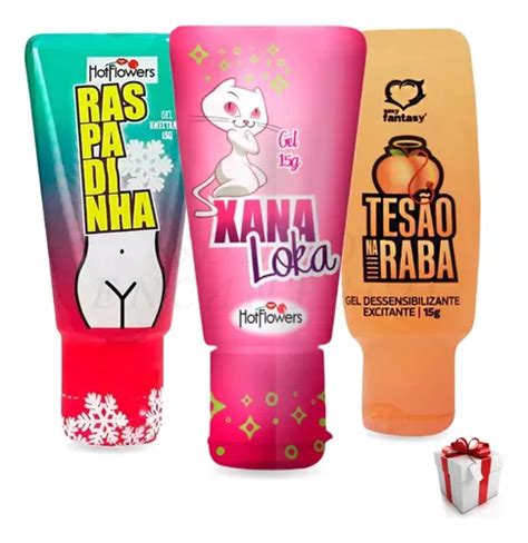 Kit 3 Lubrificantes Intimo Sexual Gel Dessensibilizante MercadoLivre