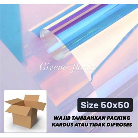 Jual KERTAS HOLOGRAM CELLOPHANE HOLOGRAM CELLOPHANE PELANGI PLASTIK