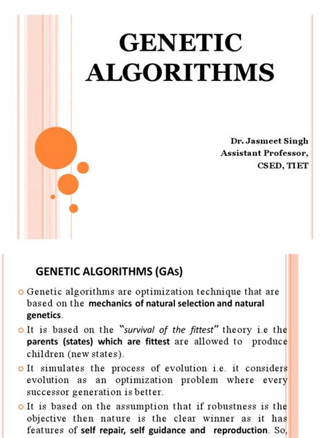 genetic algorithm pdf genetic algorithm natural selection