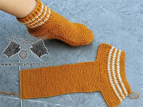 Two Needle Flat Knit Socks Free Pattern Crazy Hands