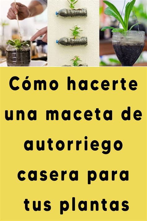 Cómo hacerte una maceta de autorriego casera para tus plantas Macetas