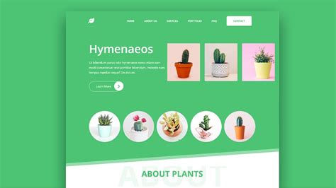 Landing Page Design With Slick Carousel Using HTML CSS JQUERY Menu