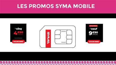 A saisir vite 3 forfaits SYMA Mobile de 10 à 150Go en promotion exclu WEB