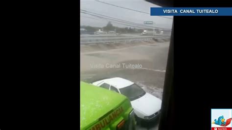 Se registra fuerte granizada en el municipio de Galeana en Nuevo León