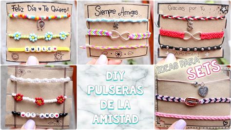 PULSERAS DE LA AMISTAD FÁCILES TutorialIDEAS para armar sets YouTube