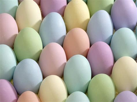 Pastel Easter Eggs In Pretty Pastel Easter Spring Aesthetic