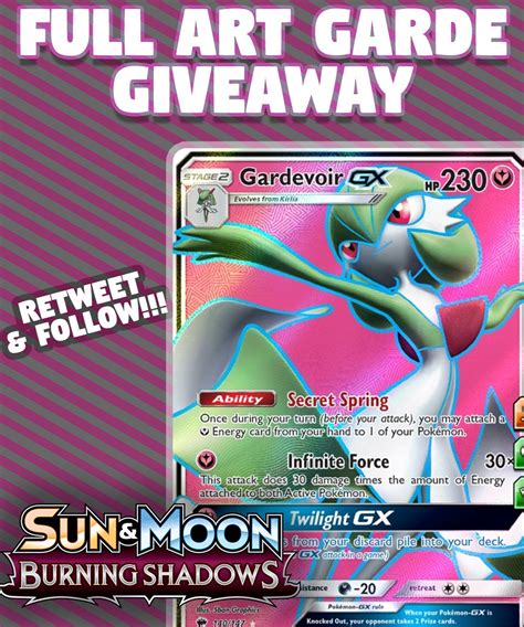 Purplecliffe On Twitter Giving Away A Full Art Gardevoir On PTCGO