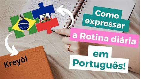 Como expressar a Rotina diária em Português YouTube